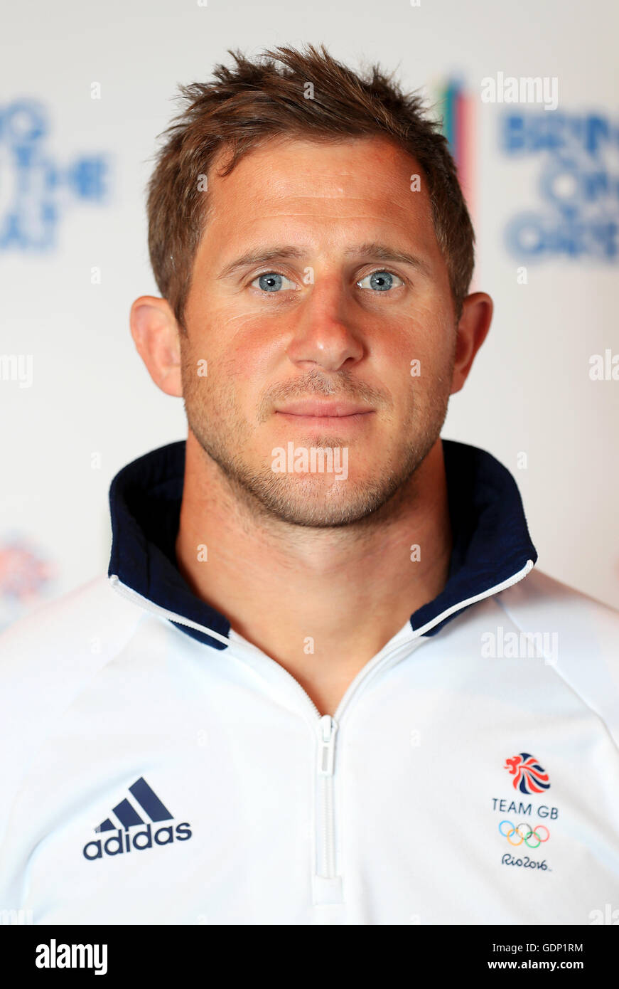 Rugby 7s player Mark Robertson during the Team GB Kitting Out session ...