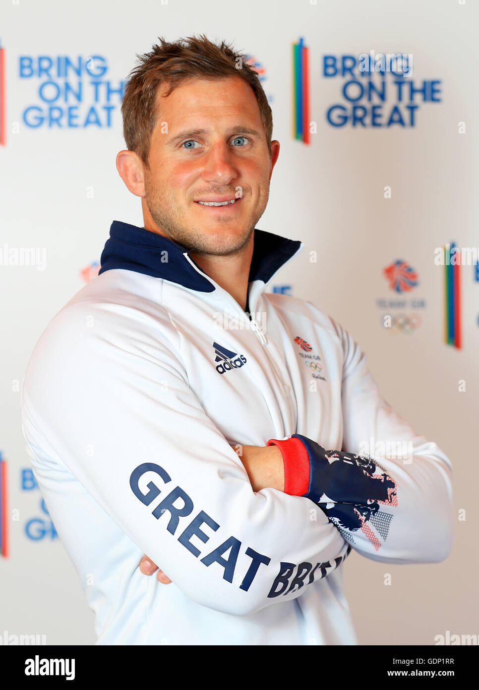 Rugby 7s player Mark Robertson during the Team GB Kitting Out session ...