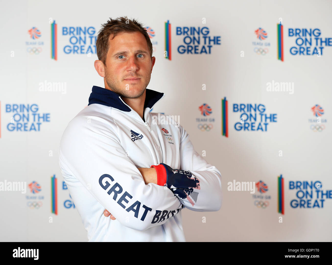 Rugby 7s player Mark Robertson during the Team GB Kitting Out session ...