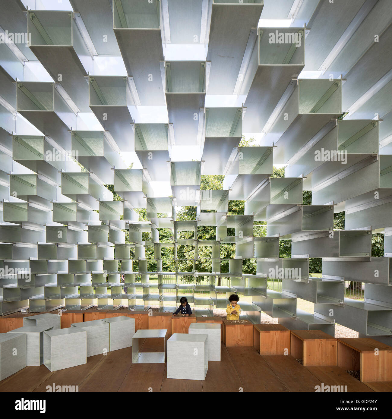 Interior view of the pavilion. Serpentine Pavilion 2016, Kensington ...