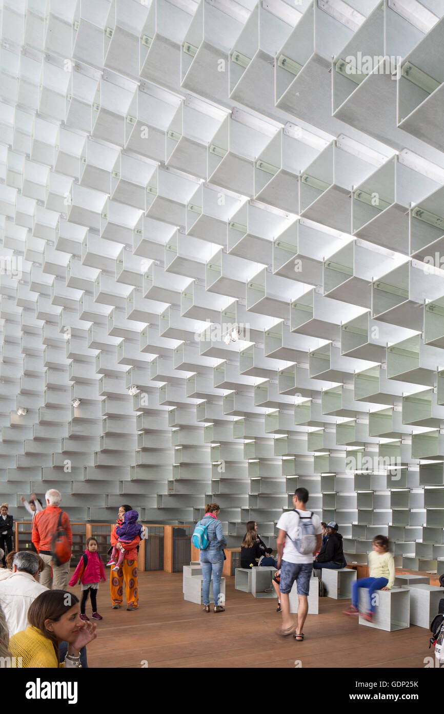 Interior view of the pavilion. Serpentine Pavilion 2016, Kensington ...