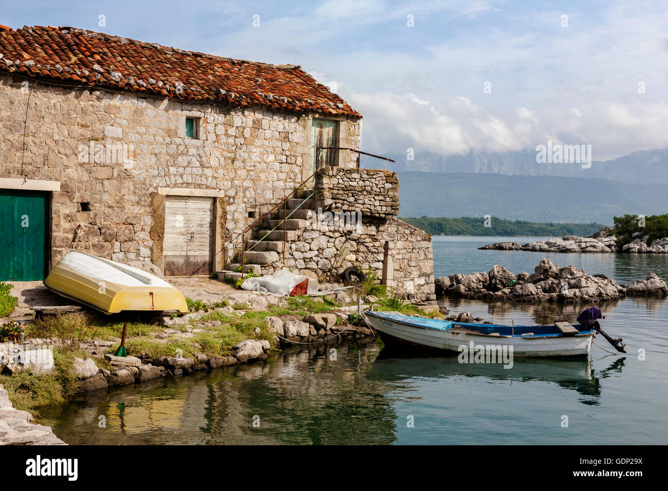 Fisherman's cottage in the beautiful little hamlet of Bjelila, on Boka ...