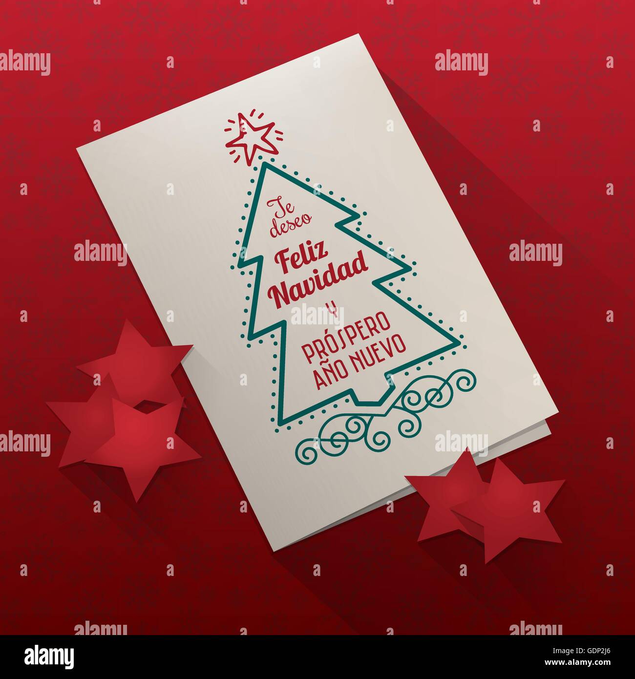 Merry christmas feliz navidad Stock Vector Images - Alamy