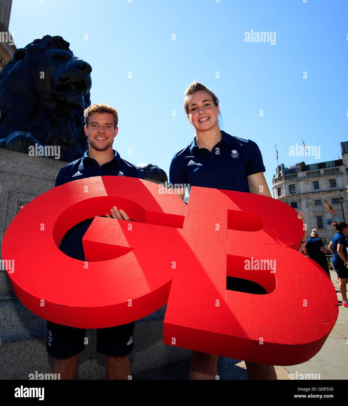 Team GB Rugby sevens men's captain Tom Mitchell, (left) and women's ...