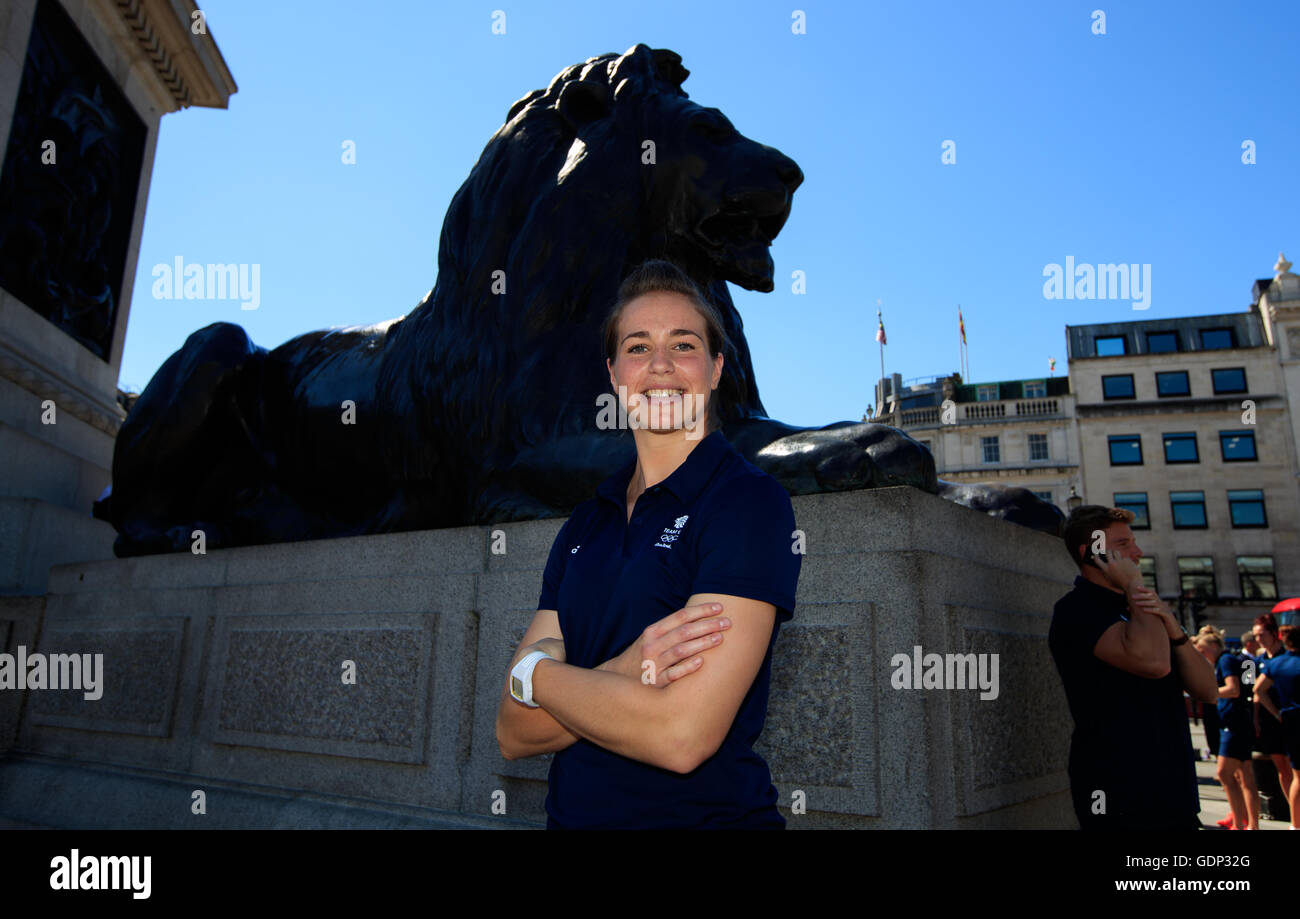 Team GB rugby sevens women's captain Emily Scarratt during a photo ...