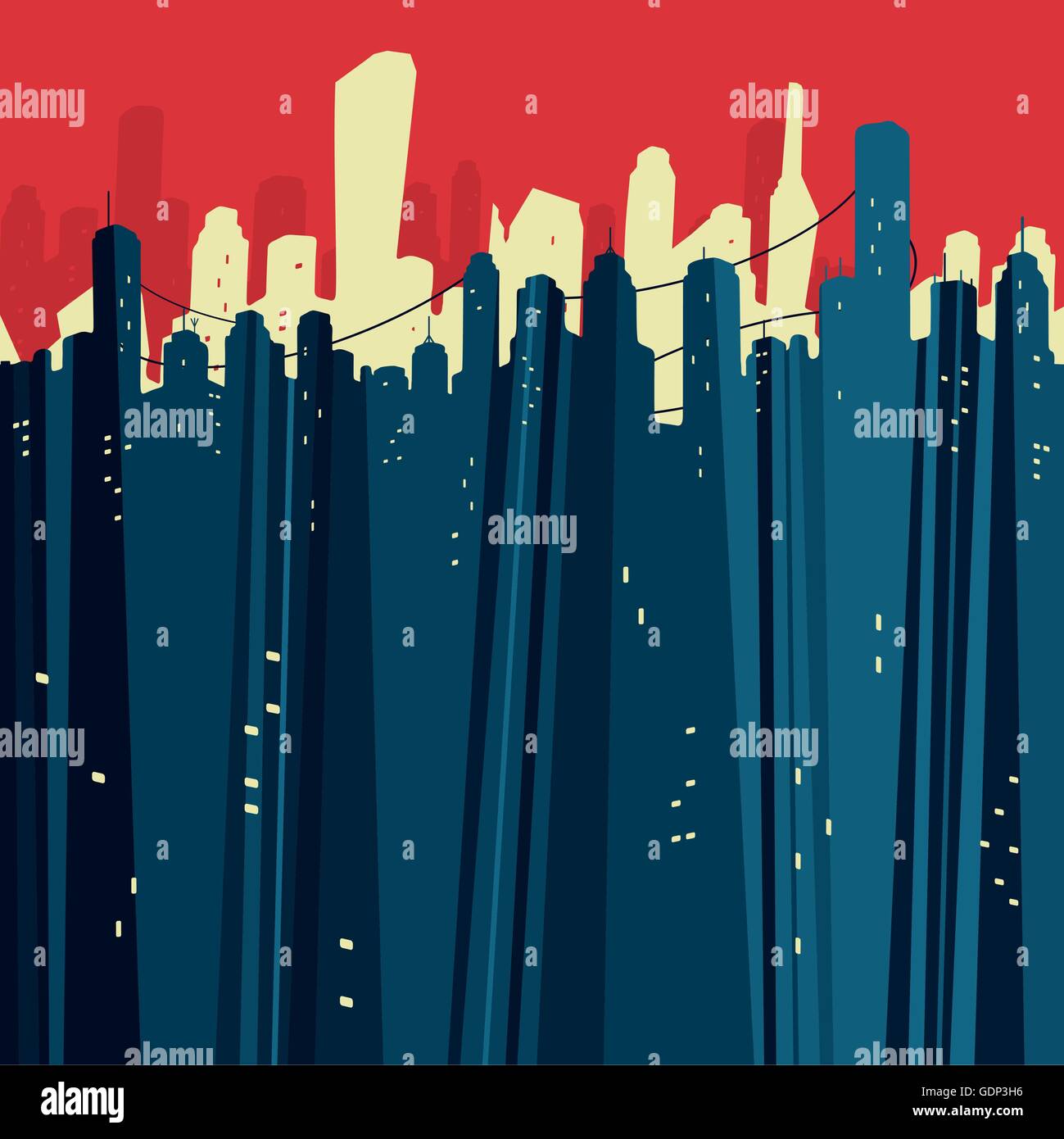 Vector City Art Buildings Stock Vector Image & Art - Alamy