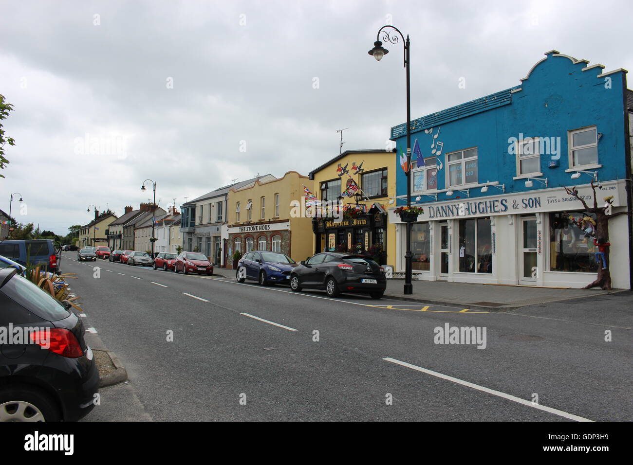 Irish village near beach, Blackrock, Ireland Stock Photo - Alamy