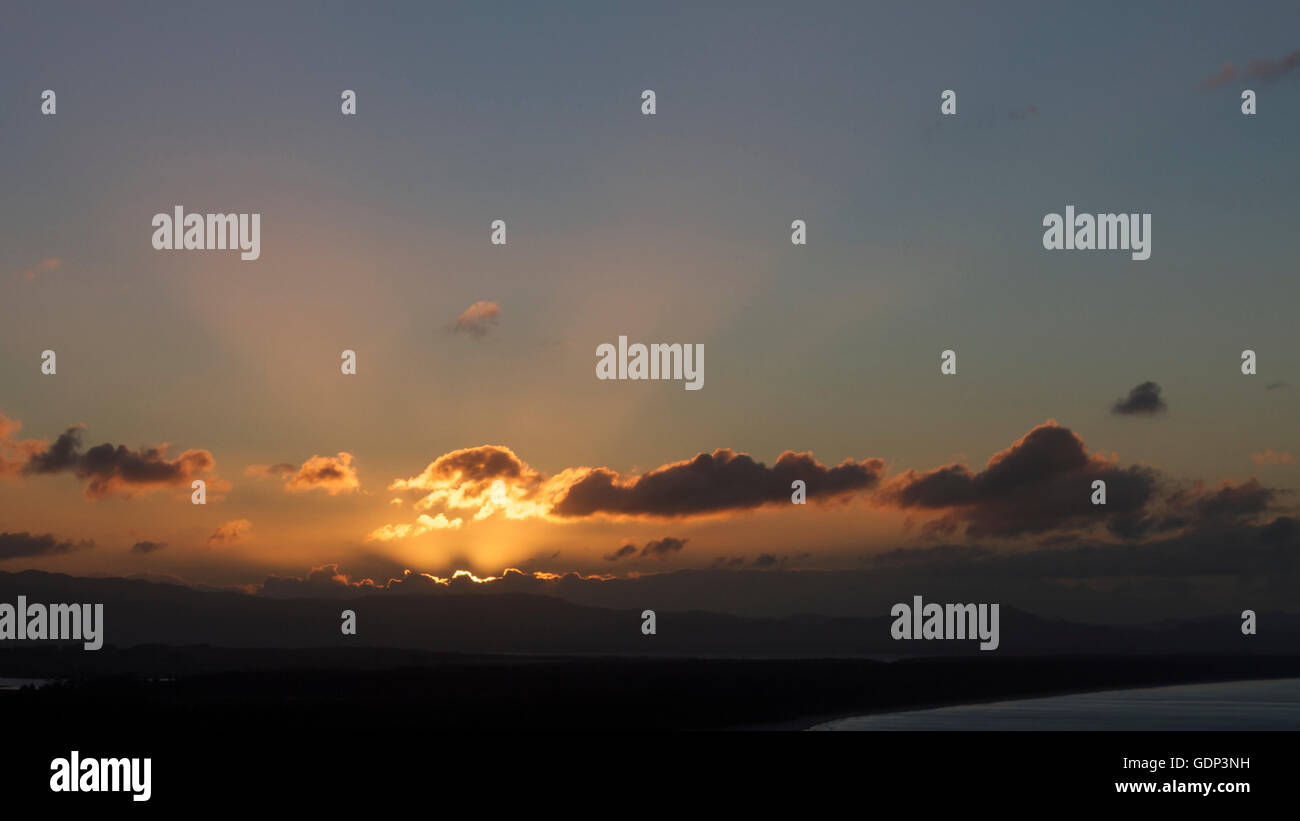 Sunset from Mt. Manganui, New Zealand Stock Photo - Alamy