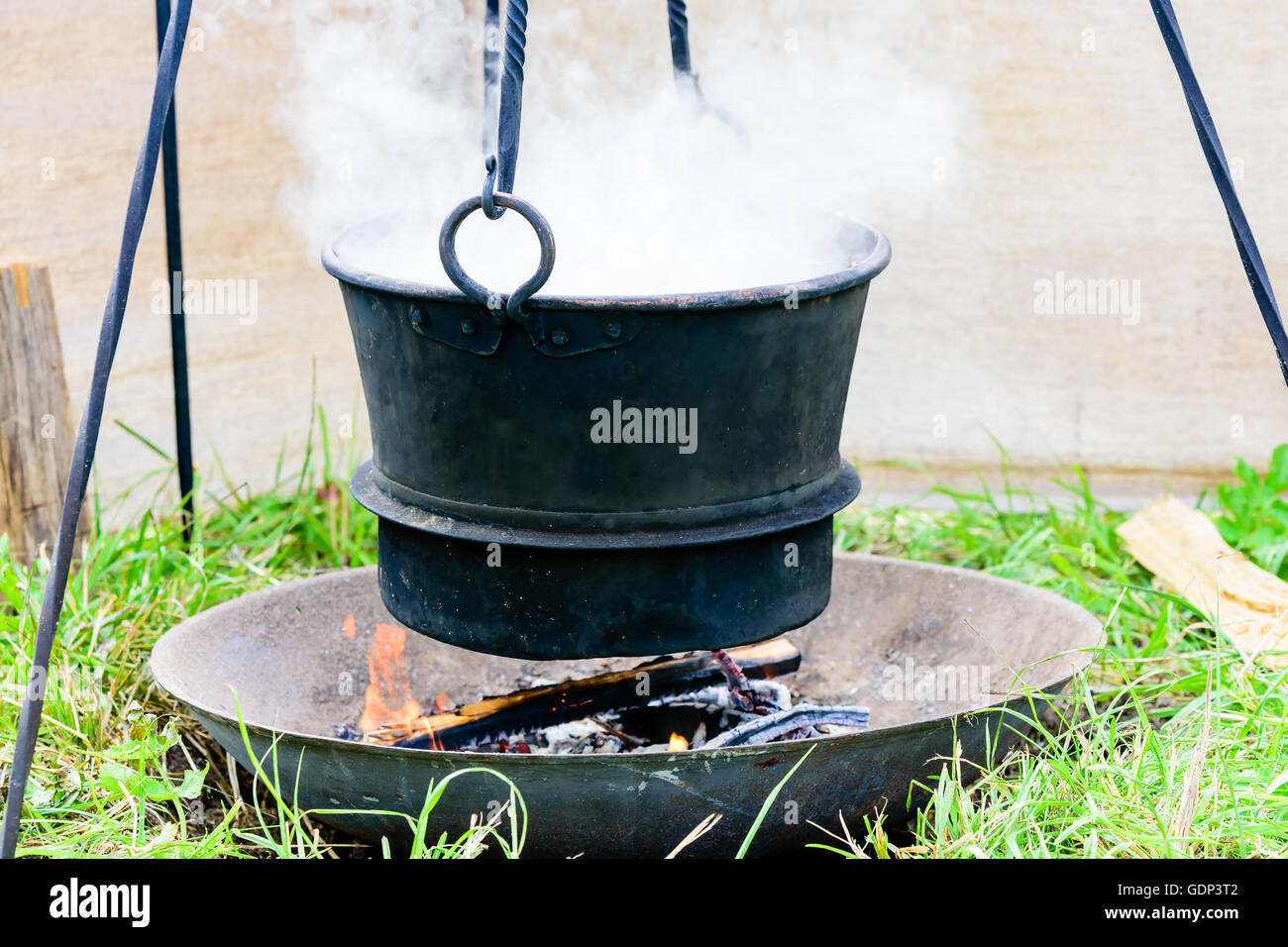 Hot boiling vapor from ground hi-res stock photography and images - Alamy