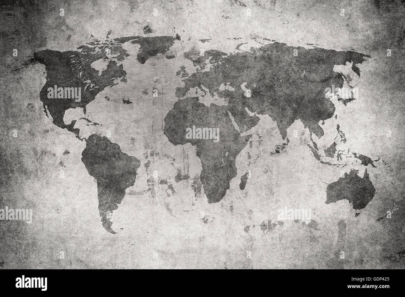 grunge map of the world Stock Photo - Alamy