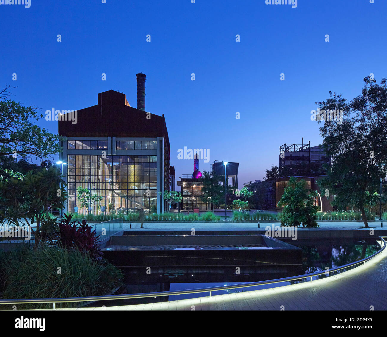 Overall view from side. Imagine Studio at The Trees, Mumbai, India ...