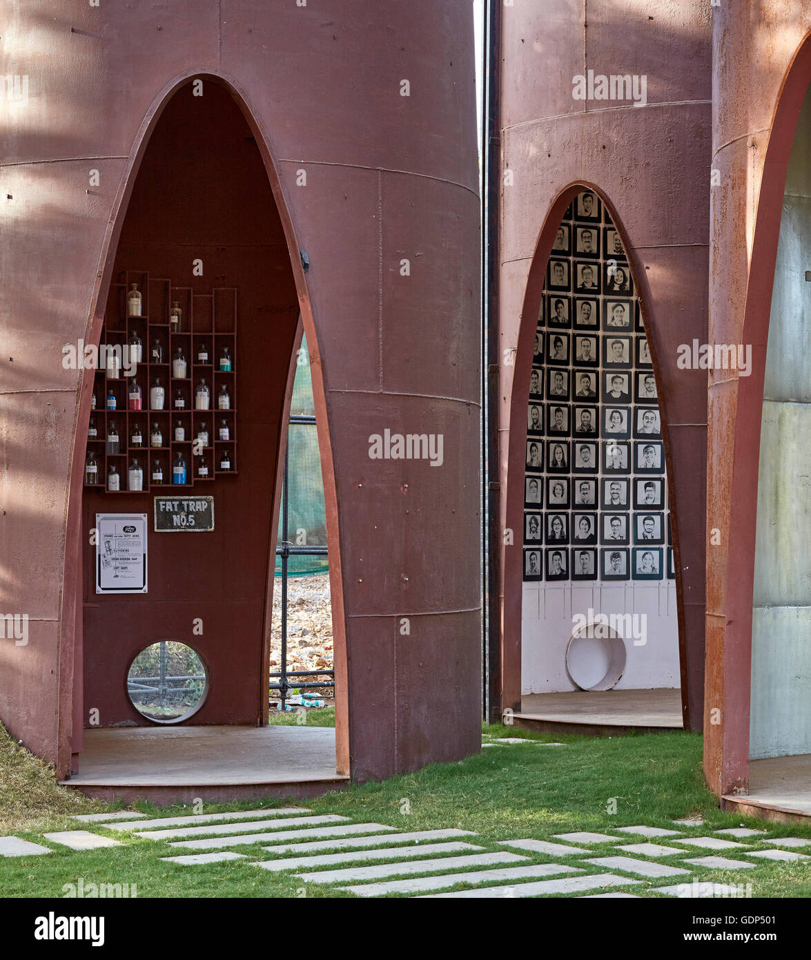 Converted storage silo. Imagine Studio at The Trees, Mumbai, India ...