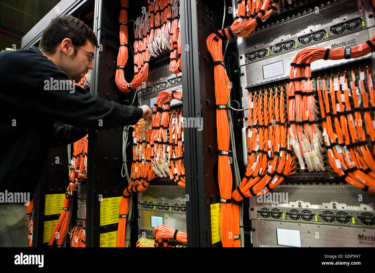 Supercomputer Mare Nostrum. In Barcelona Supercomputing Center-Centro ...
