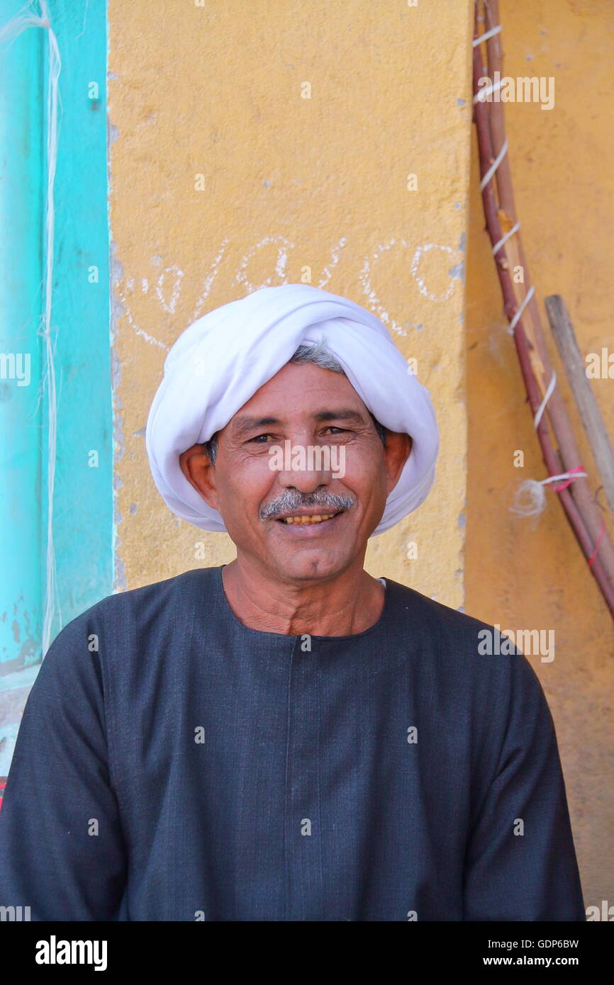 Portrait of an Egyptian man in Luxor, Egypt Stock Photo - Alamy