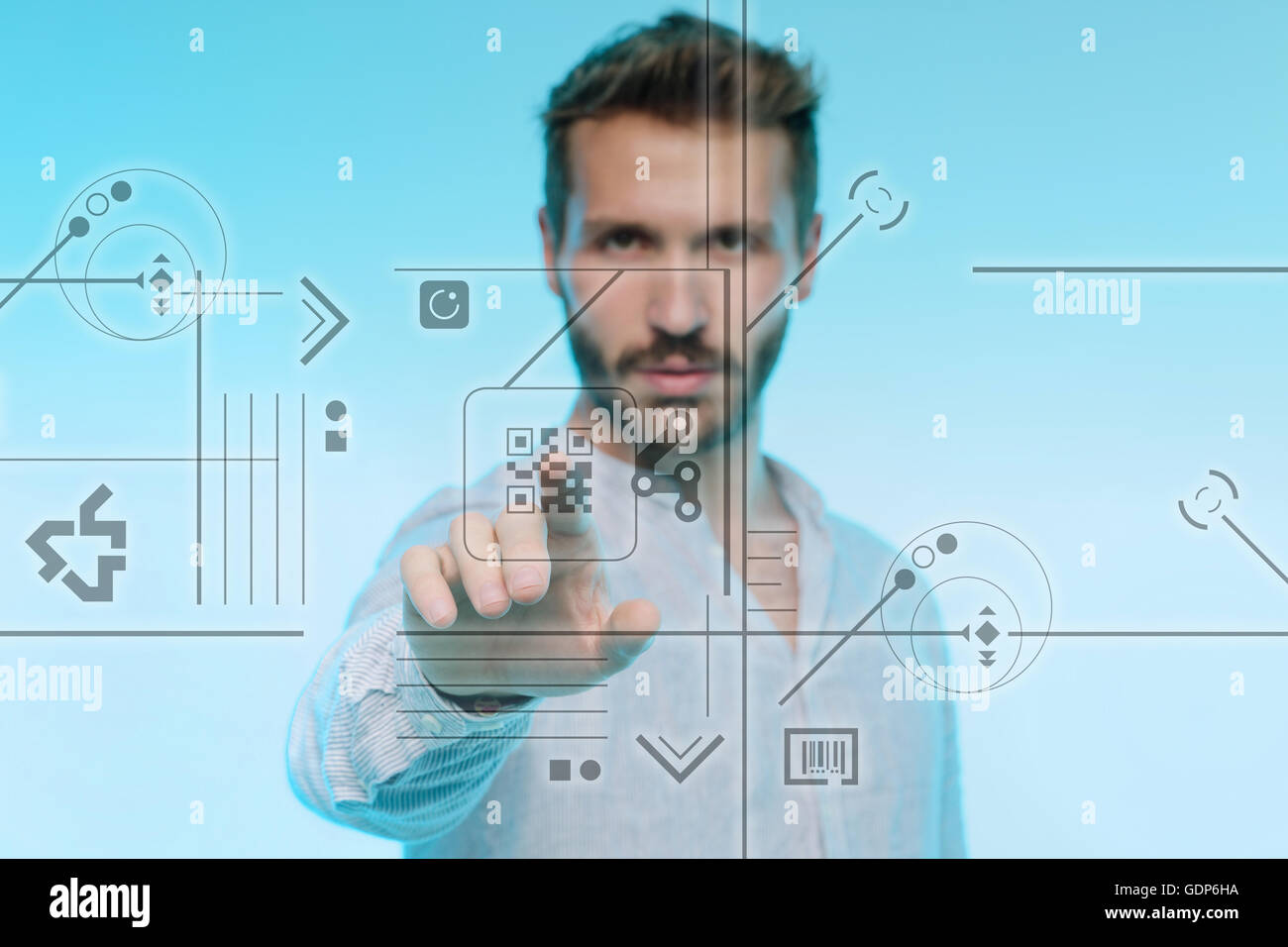 Graphical screen hi-res stock photography and images - Alamy