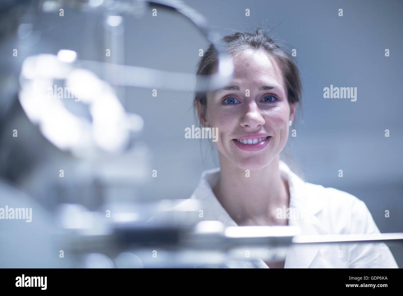 Female scientist wearing white protective hi-res stock photography and ...
