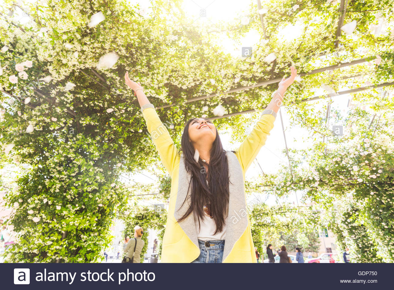 Throwing Hair Back High Resolution Stock Photography and Images - Alamy