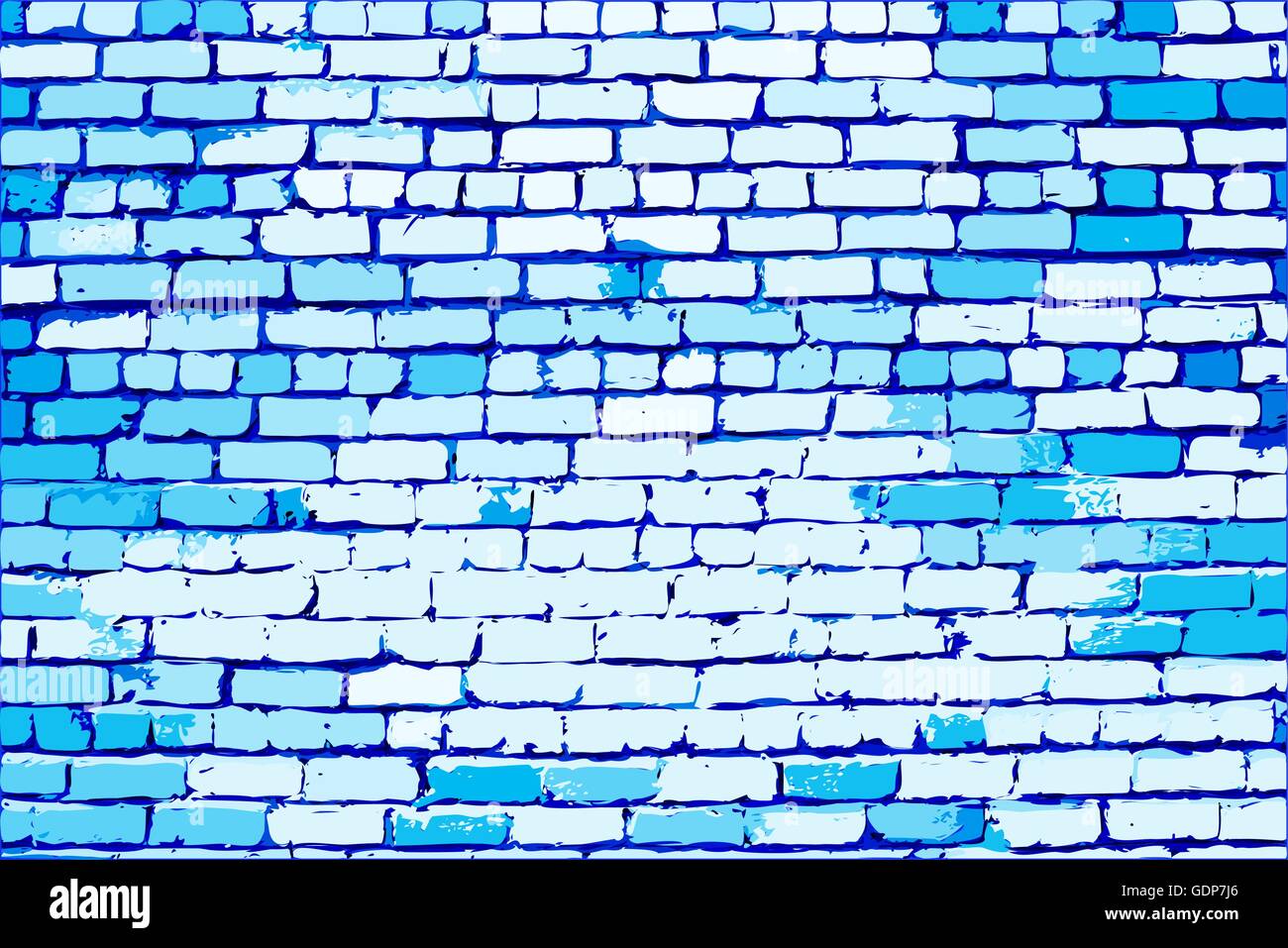 Blue brick wall Stock Vector Image & Art - Alamy