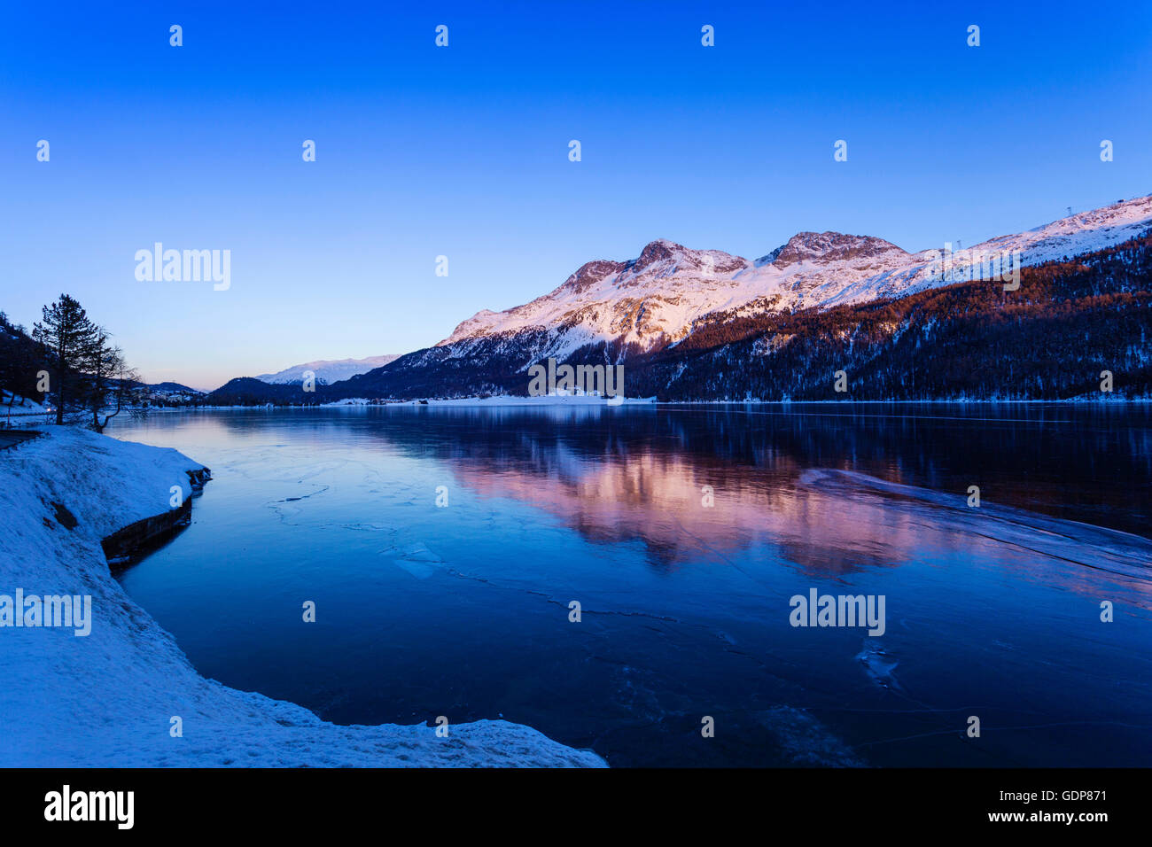 Winter landscape, Engadine, Switzerland Stock Photo - Alamy