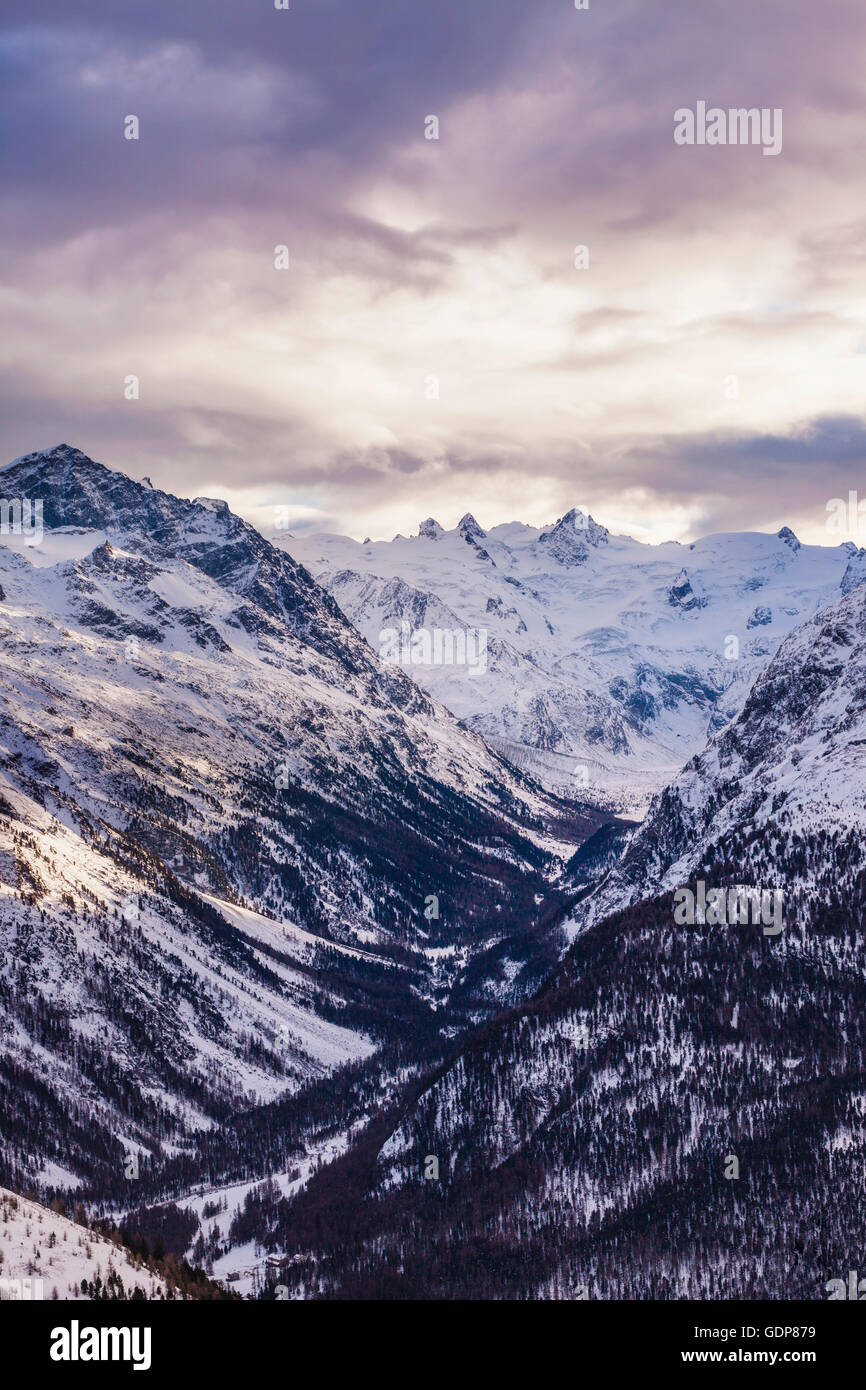 Winter landscape, Engadine, Switzerland Stock Photo - Alamy