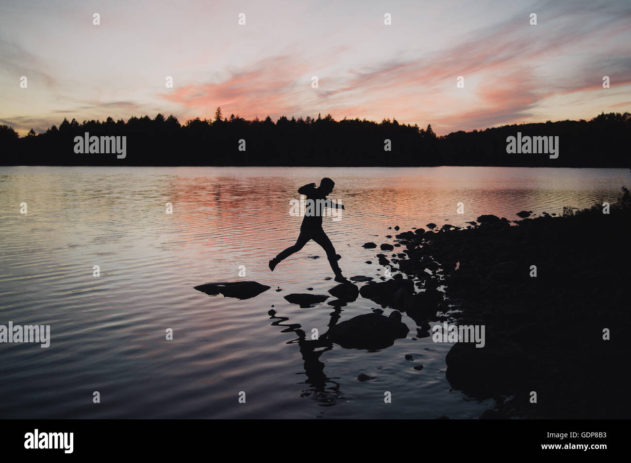 Man stepping stones hi-res stock photography and images - Alamy