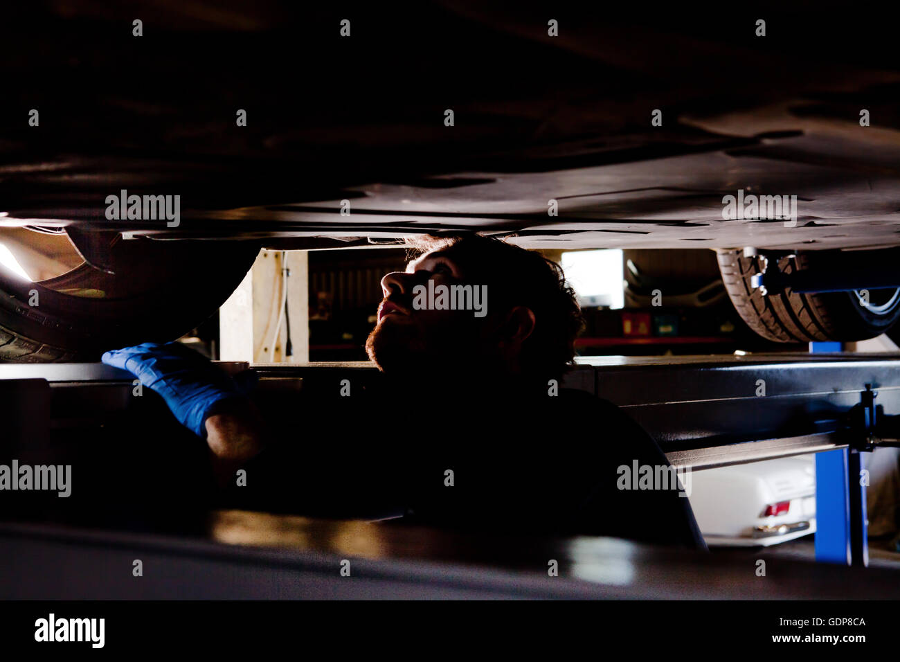 Underneath car hi-res stock photography and images - Alamy