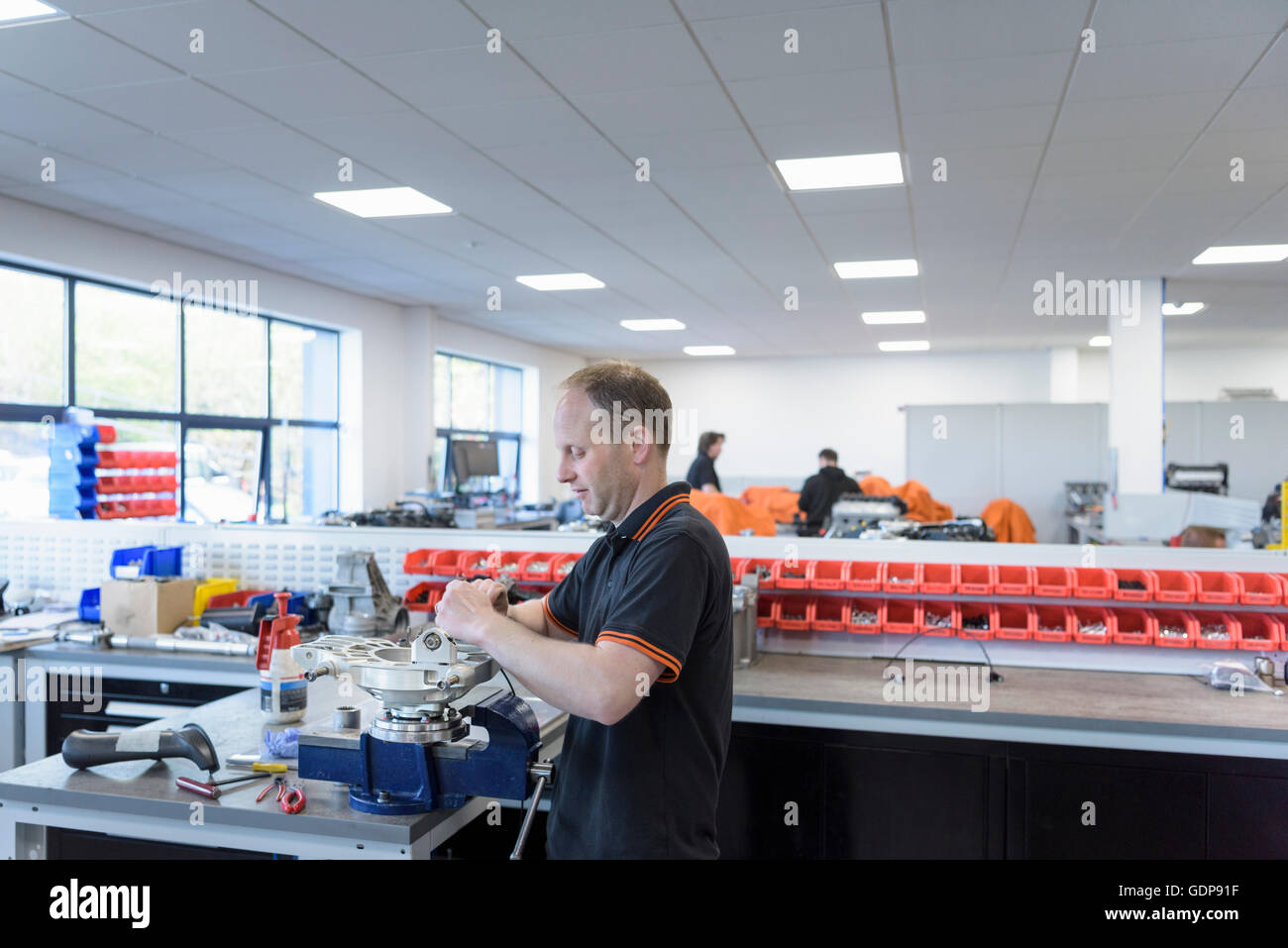 Car engineer with part hi-res stock photography and images - Alamy