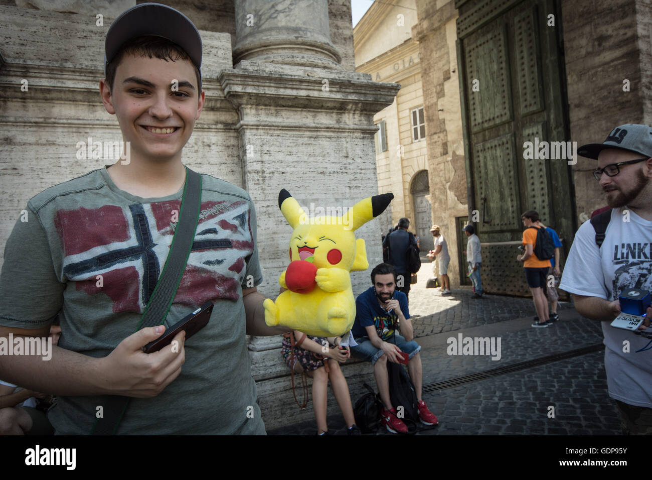 Rome, Italy. 19th July, 2016. Gamer gather as they play with the ...