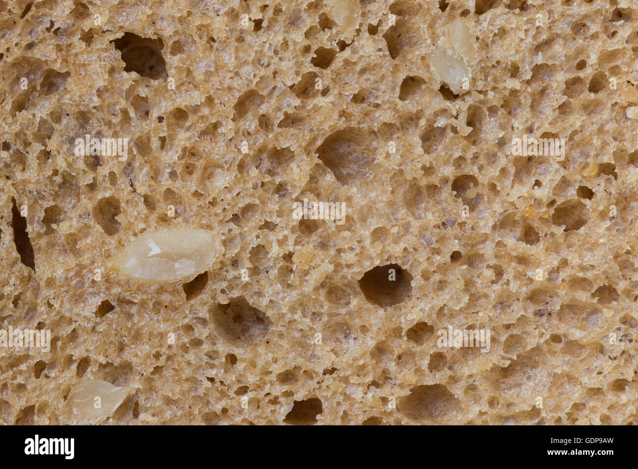 Sliced brown bread macro shot texture background Stock Photo - Alamy