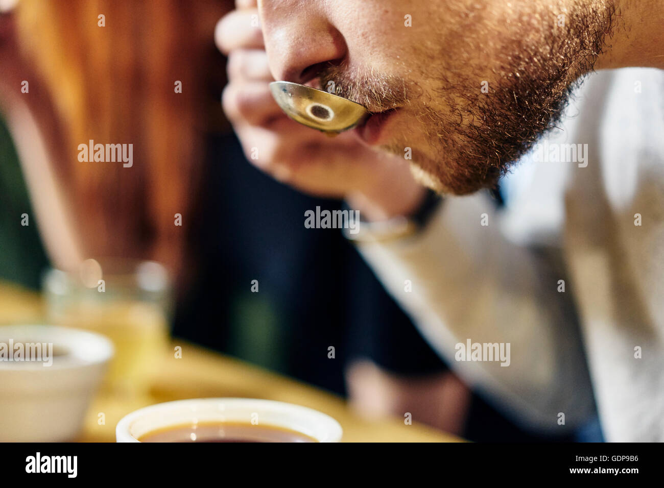 Woman cupping man hi-res stock photography and images - Alamy