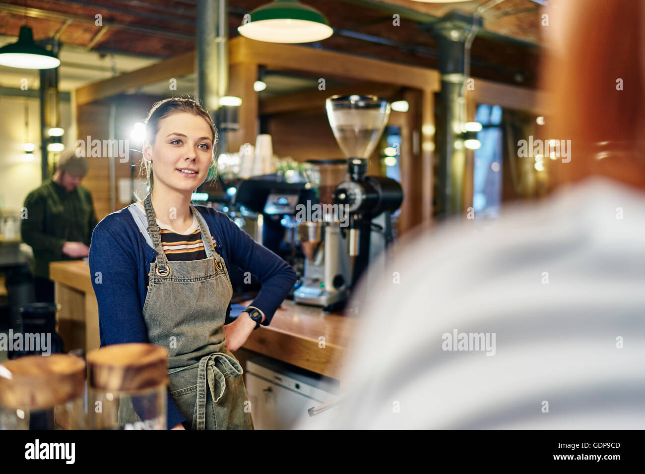 Female customer in coffee shop hi-res stock photography and images - Alamy