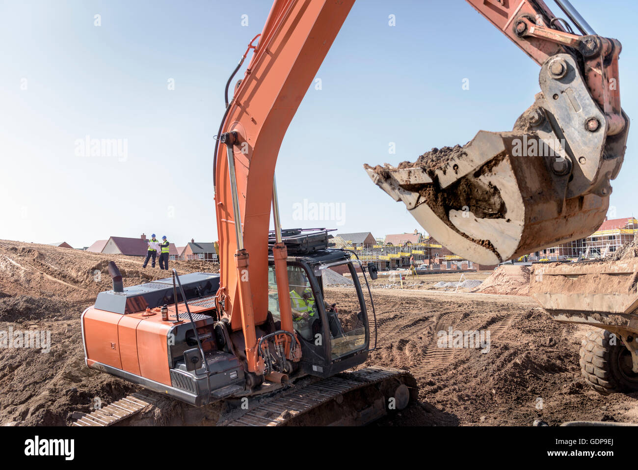 Earth moving excavator hi-res stock photography and images - Alamy