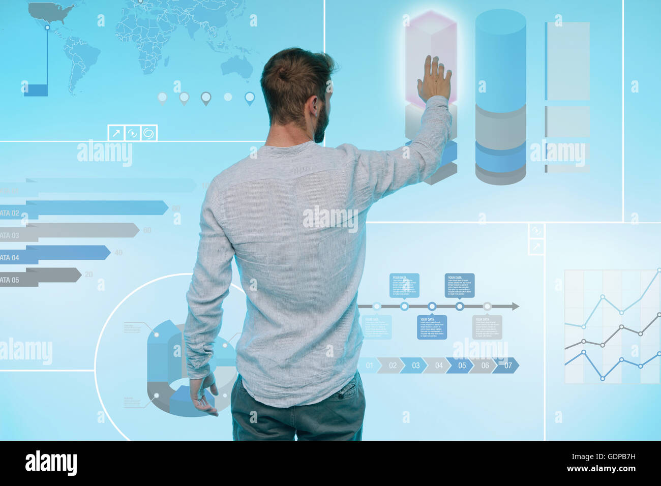 Graphical presentation hi-res stock photography and images - Alamy