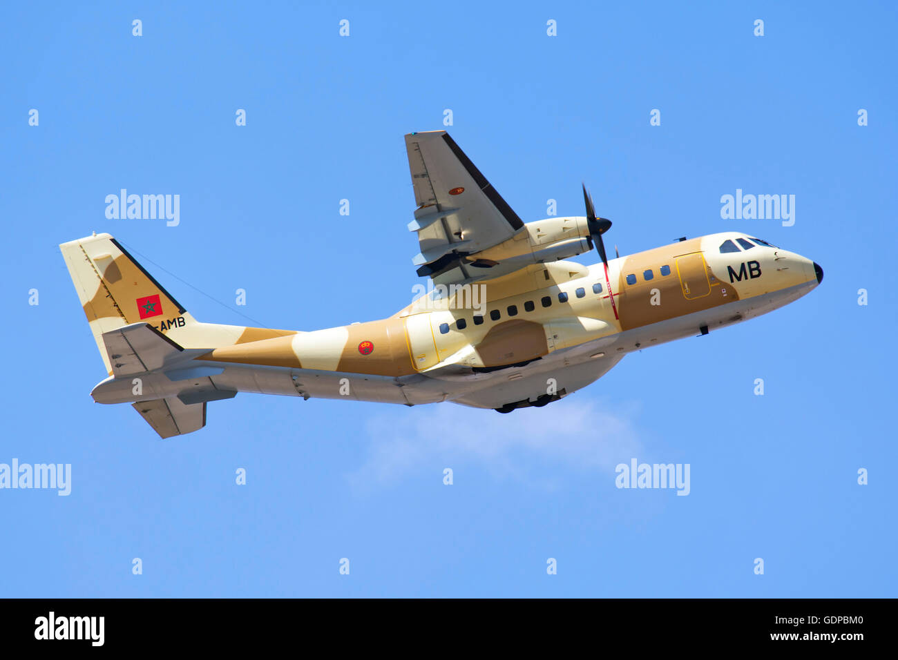 Moroccan Air Force CN-235M transport aircraft taking off from Menara ...