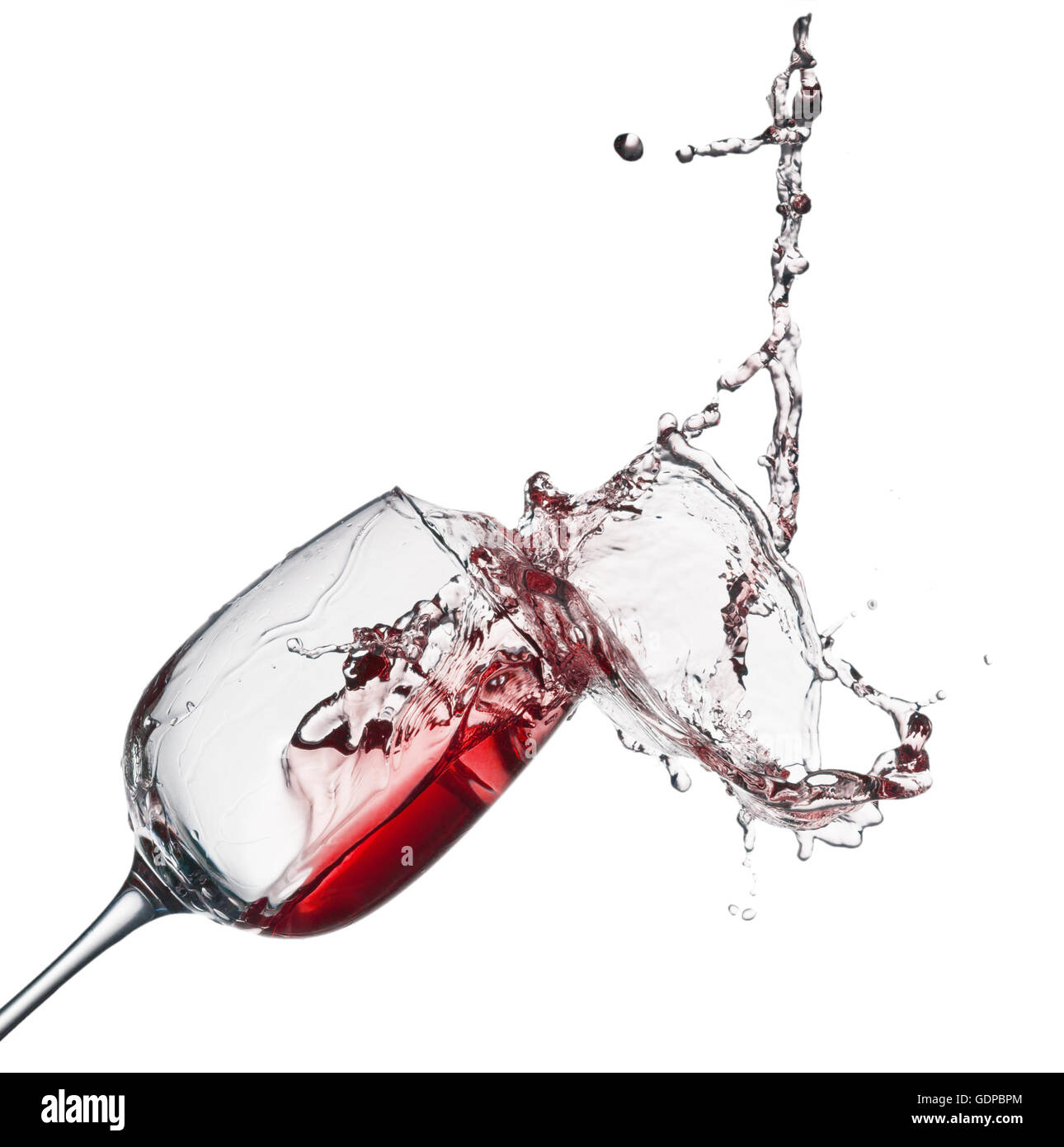 red wine splash from glass Stock Photo - Alamy