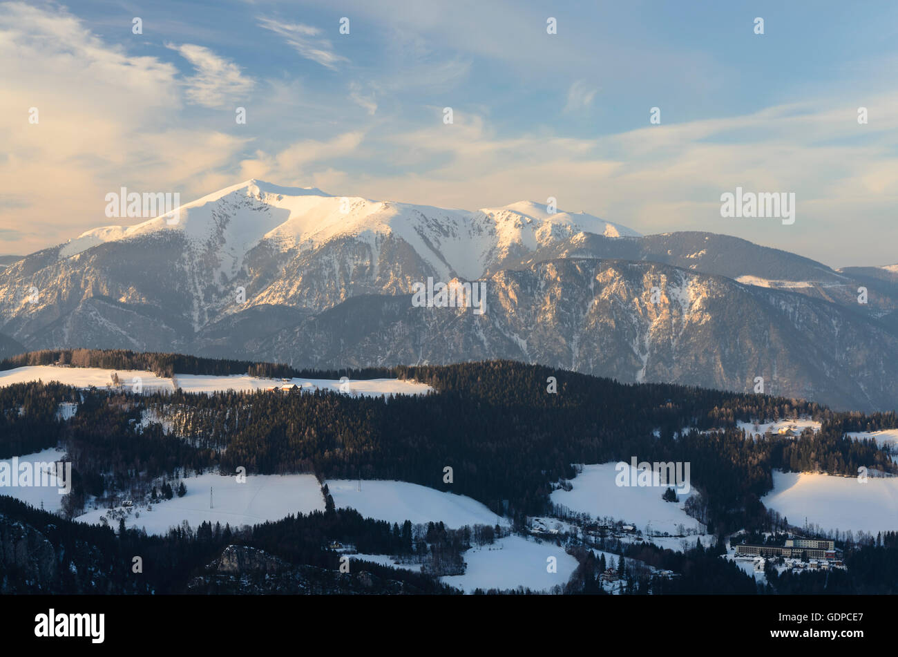 Mount schneeberg last sunlight hi-res stock photography and images - Alamy
