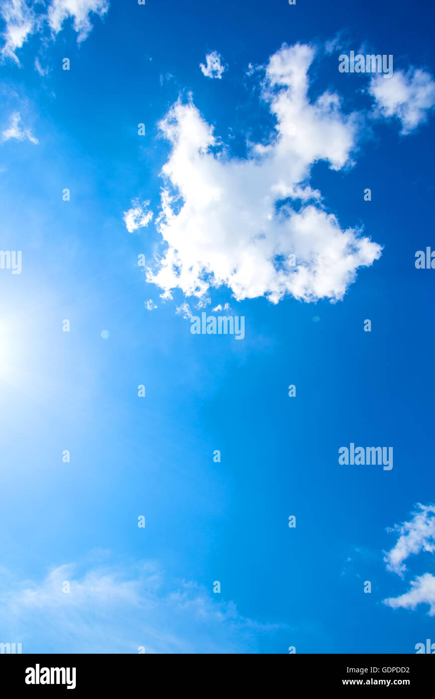 A blue sky background with light clouds Stock Photo - Alamy
