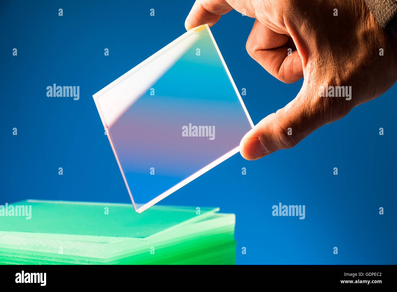 Bulletproof super hard glass based on structured nanocrystals Stock ...