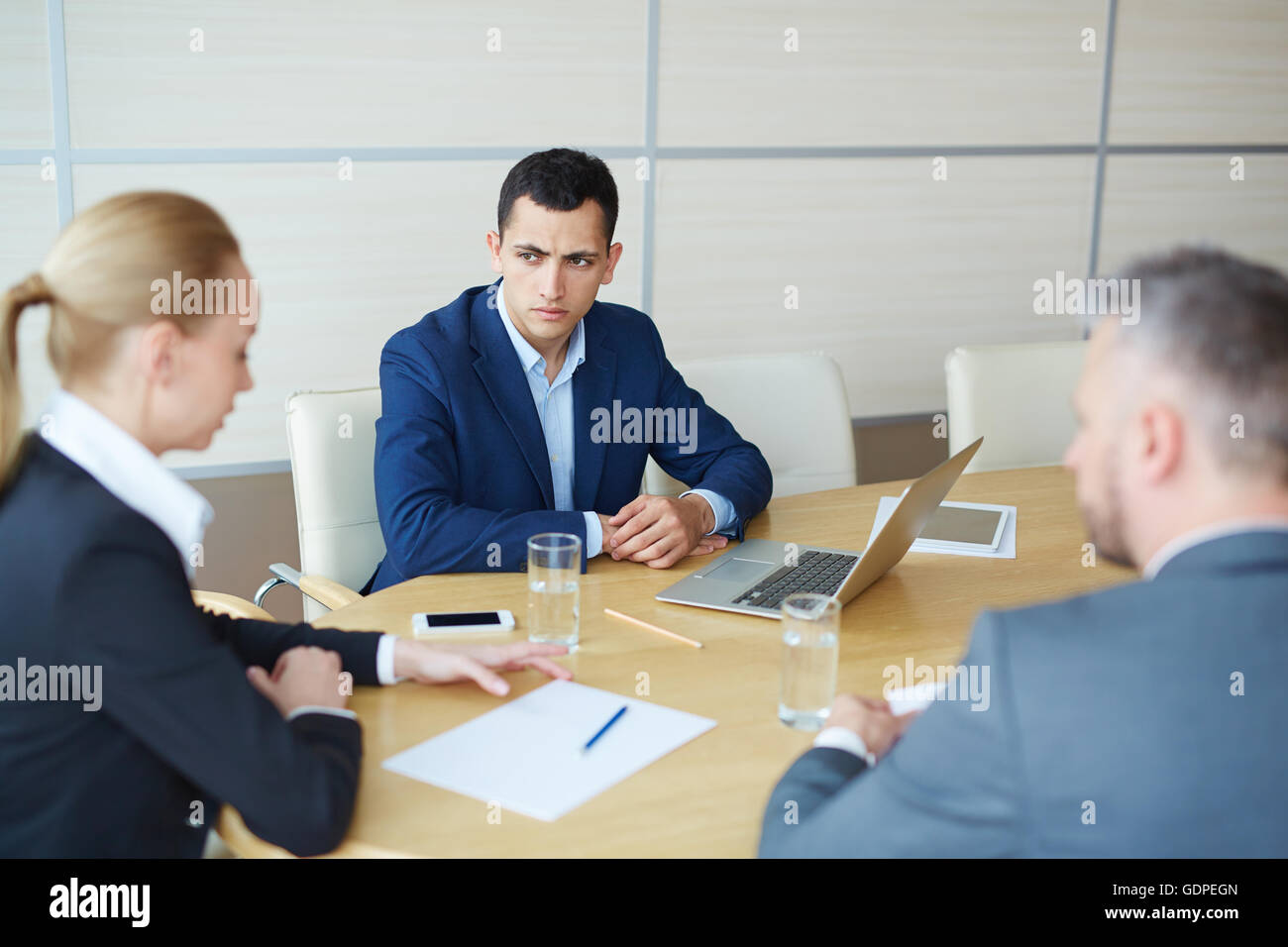 Brainstorming at meeting Stock Photo - Alamy