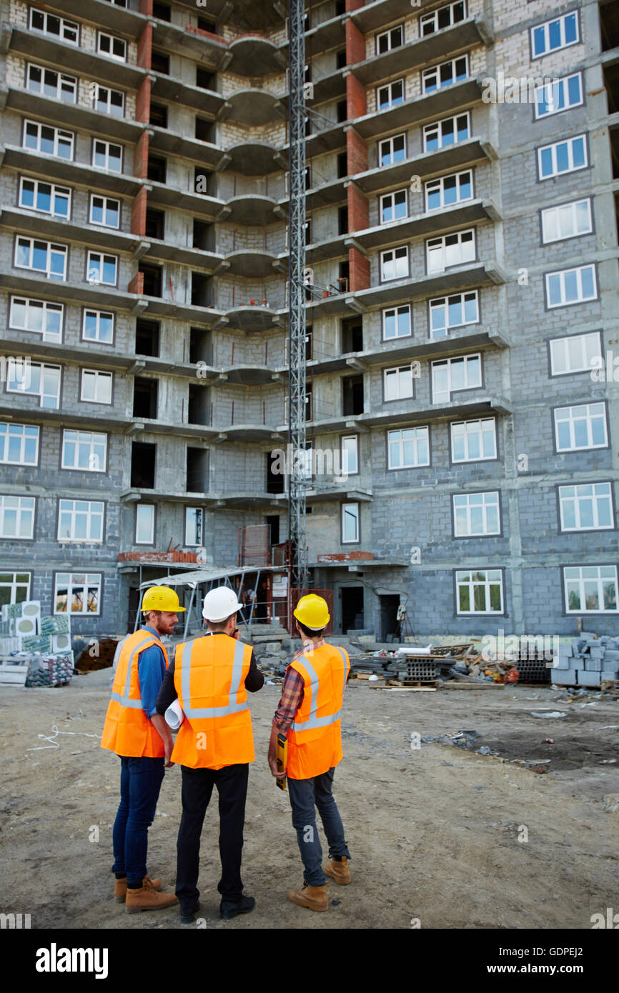 Looking at new structure Stock Photo - Alamy