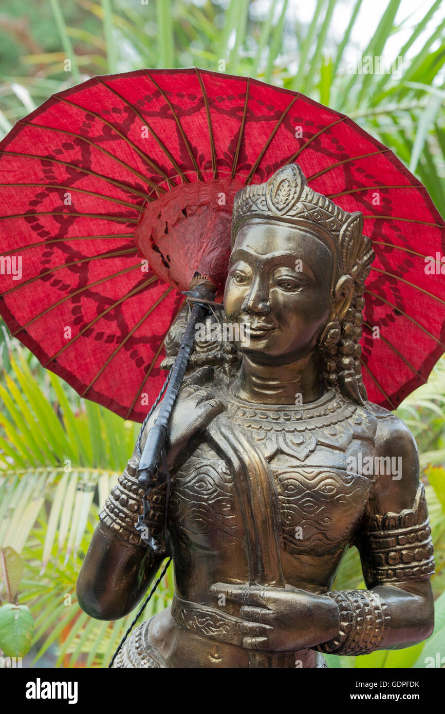 traditional decor in a Hotel in Bagan in Myanmar in Southeastasia Stock ...