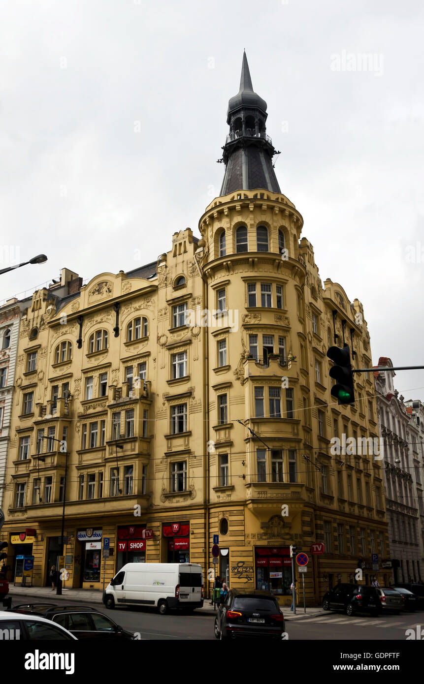 Czech corner building hi-res stock photography and images - Alamy