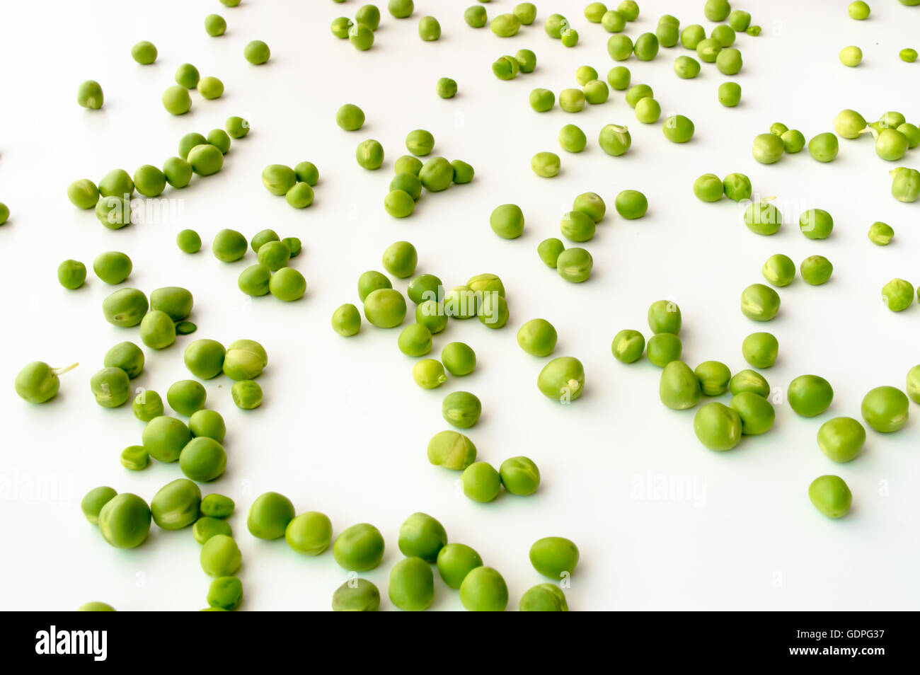 Fresh Peas Isolated on White Background Stock Photo - Alamy