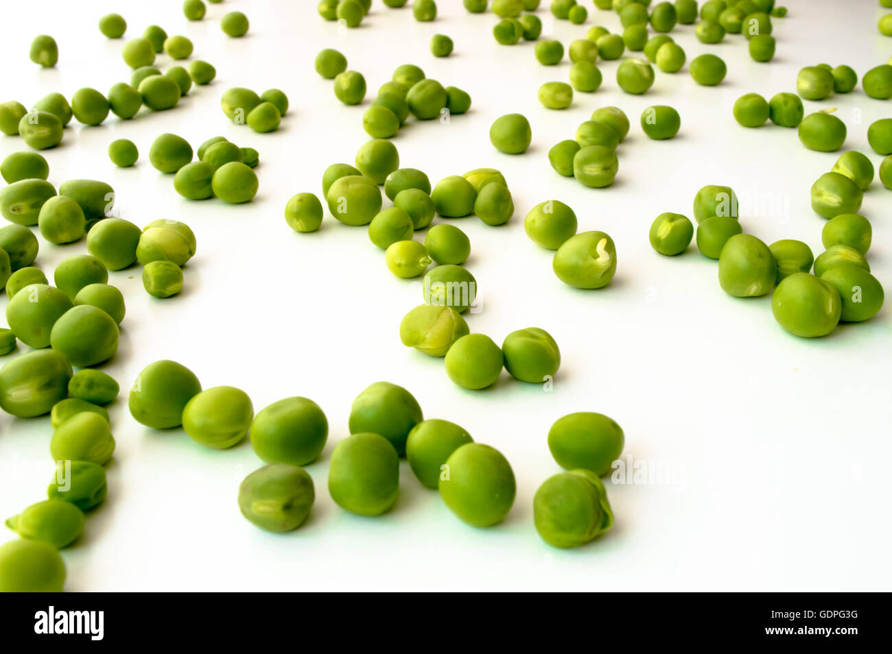 Fresh Peas Isolated on White Background Stock Photo - Alamy