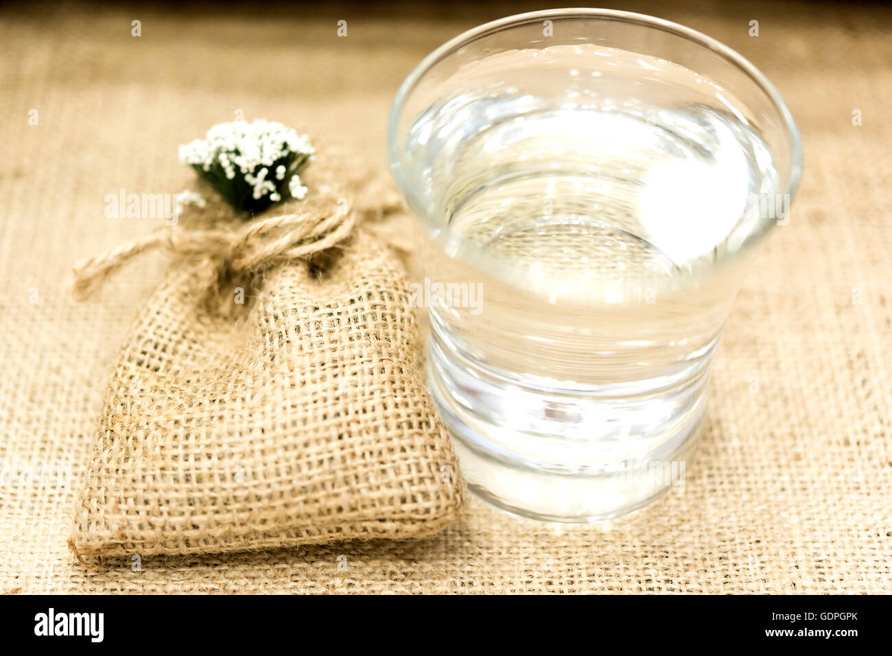 glass and wicker sack Stock Photo - Alamy