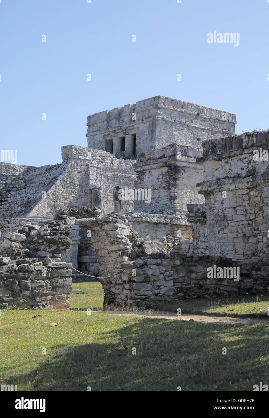 the old mayan city of tulum in mexico Stock Photo - Alamy