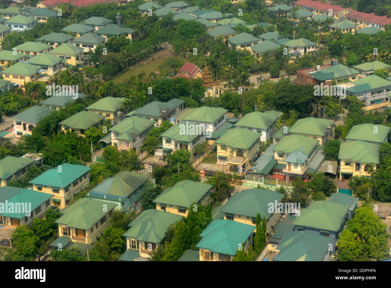 the Landscape and Town of Myeik in the south in Myanmar in ...