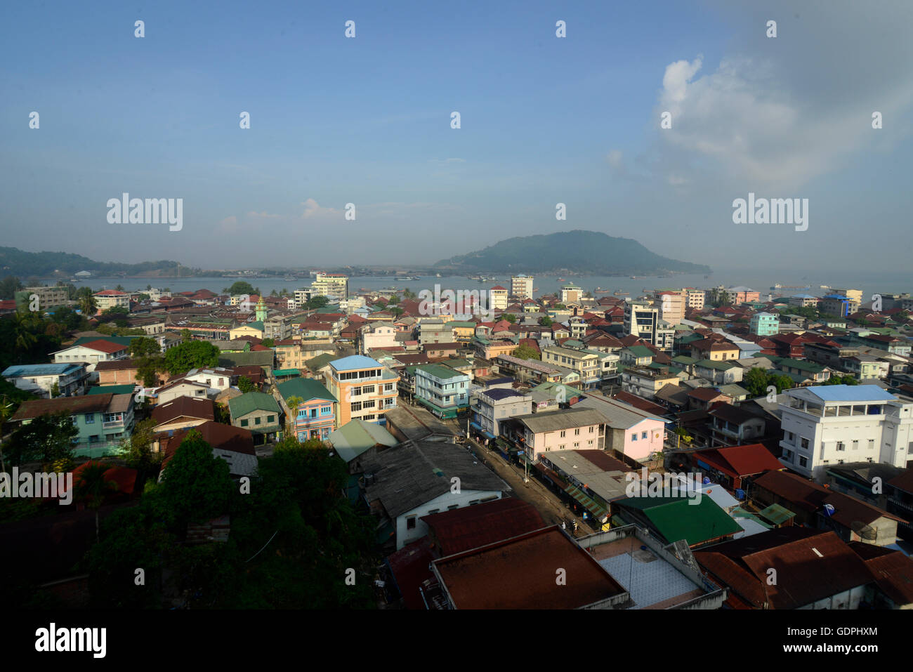 the city centre of Myeik in the south in Myanmar in Southeastasia Stock ...