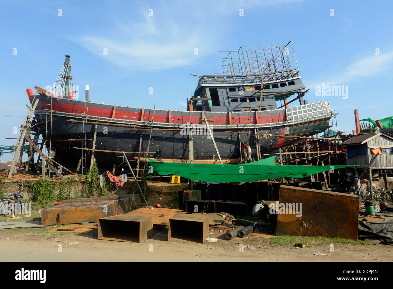 a Ship manufactur in the city of Myeik in the south in Myanmar in ...