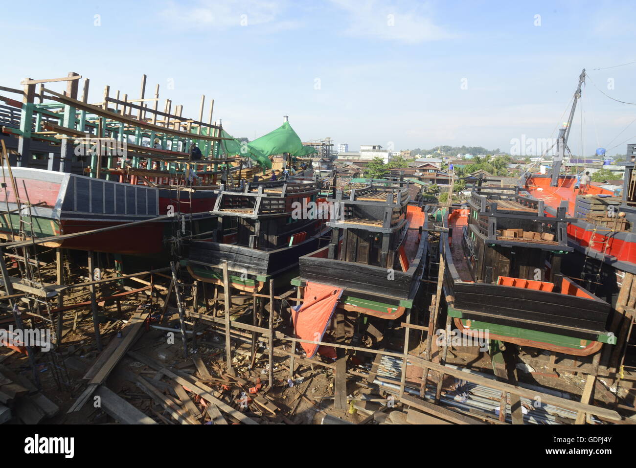 a Ship manufactur in the city of Myeik in the south in Myanmar in ...